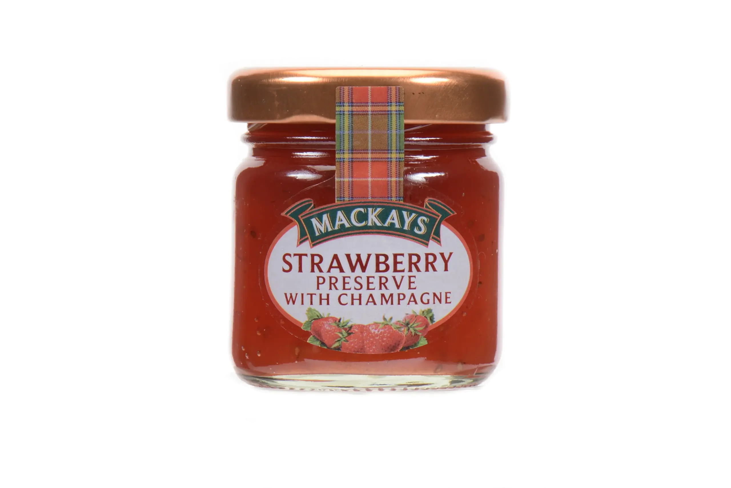 Mackays Strawberry Jam with Champagne 42g - Finefoods